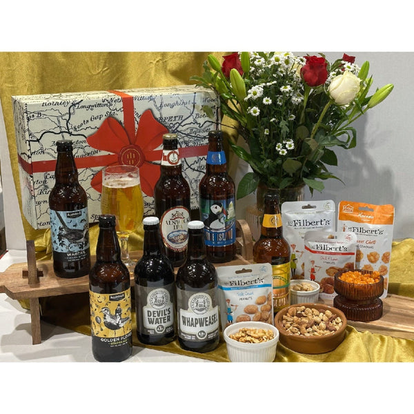 Beer and Proper Posh Snacks - Northumbrian Gifts