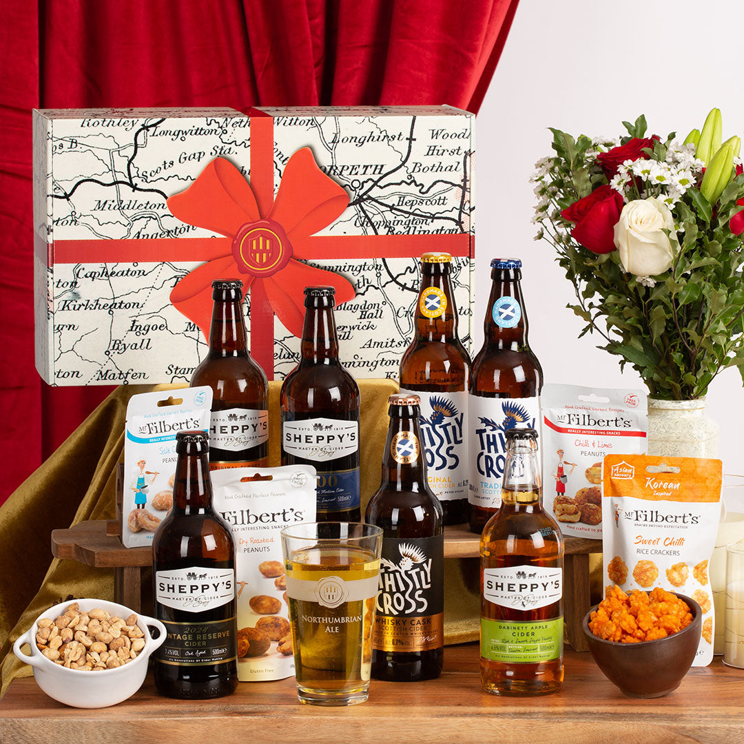 Cider & Nibbles Gift Hamper - a perfect selection – Northumbrian Gifts