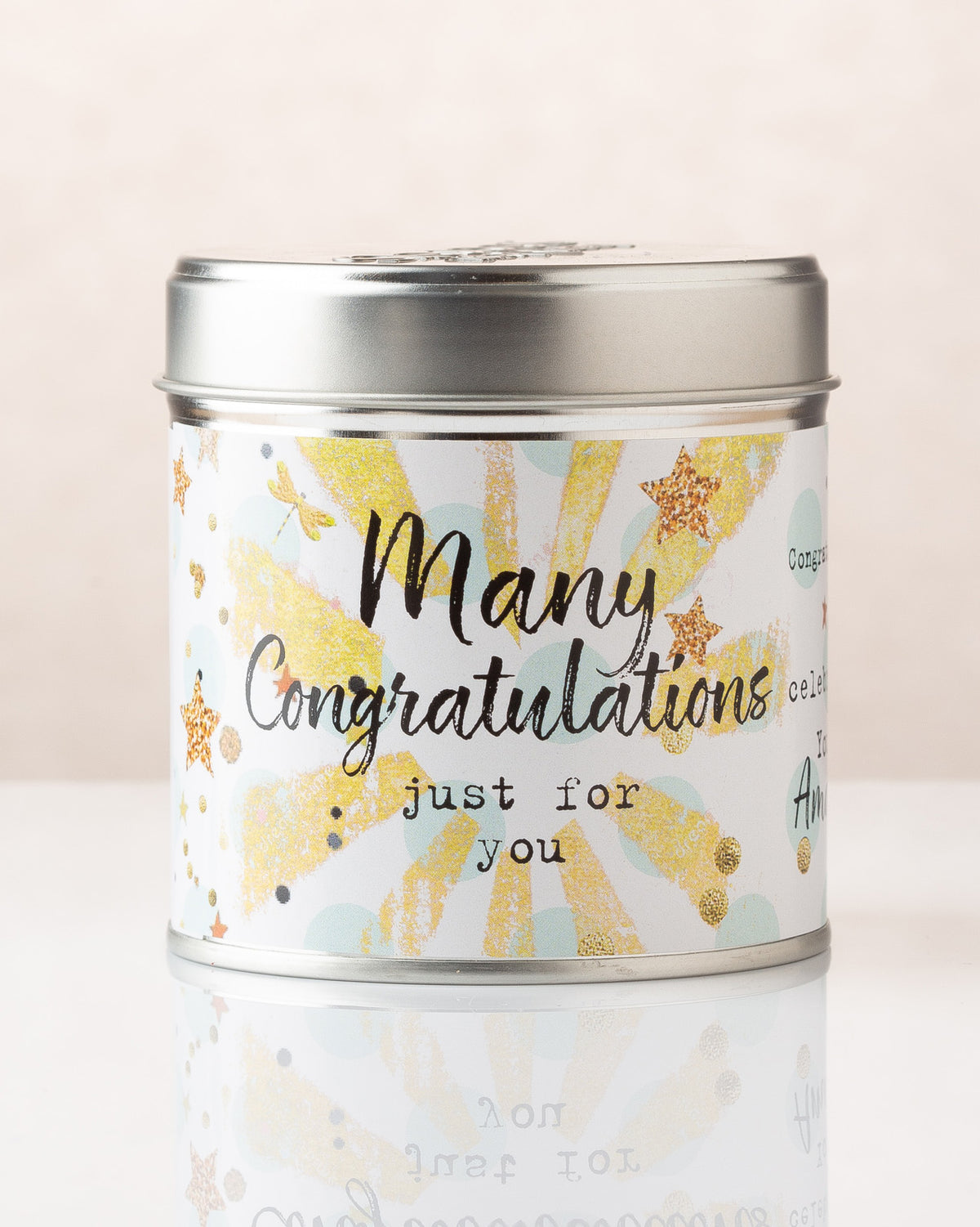 Occasion Candles - Many Congratulations - Northumbrian Gifts