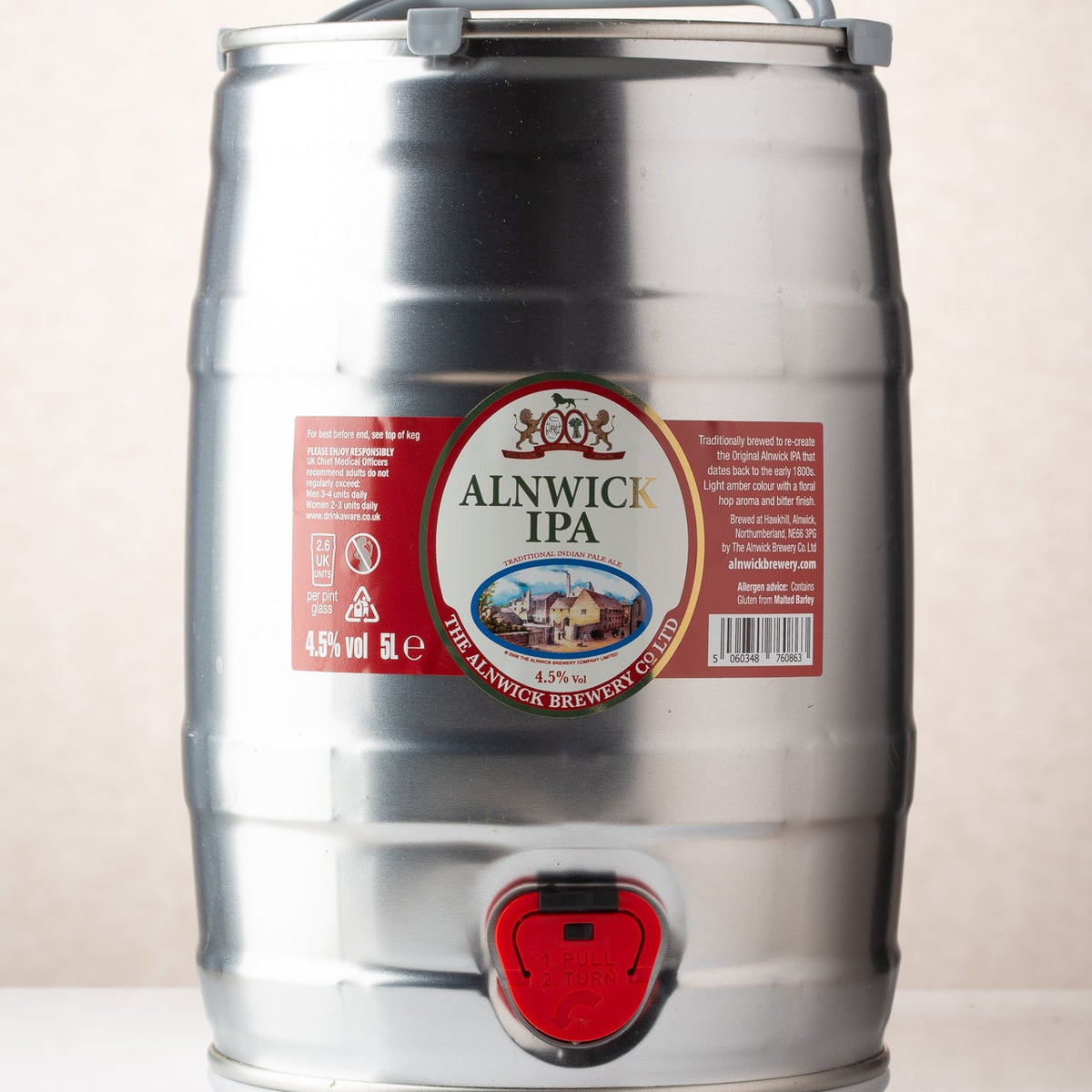 Alnwick Brewery - Alnwick IPA Mini Keg – Northumbrian Gifts
