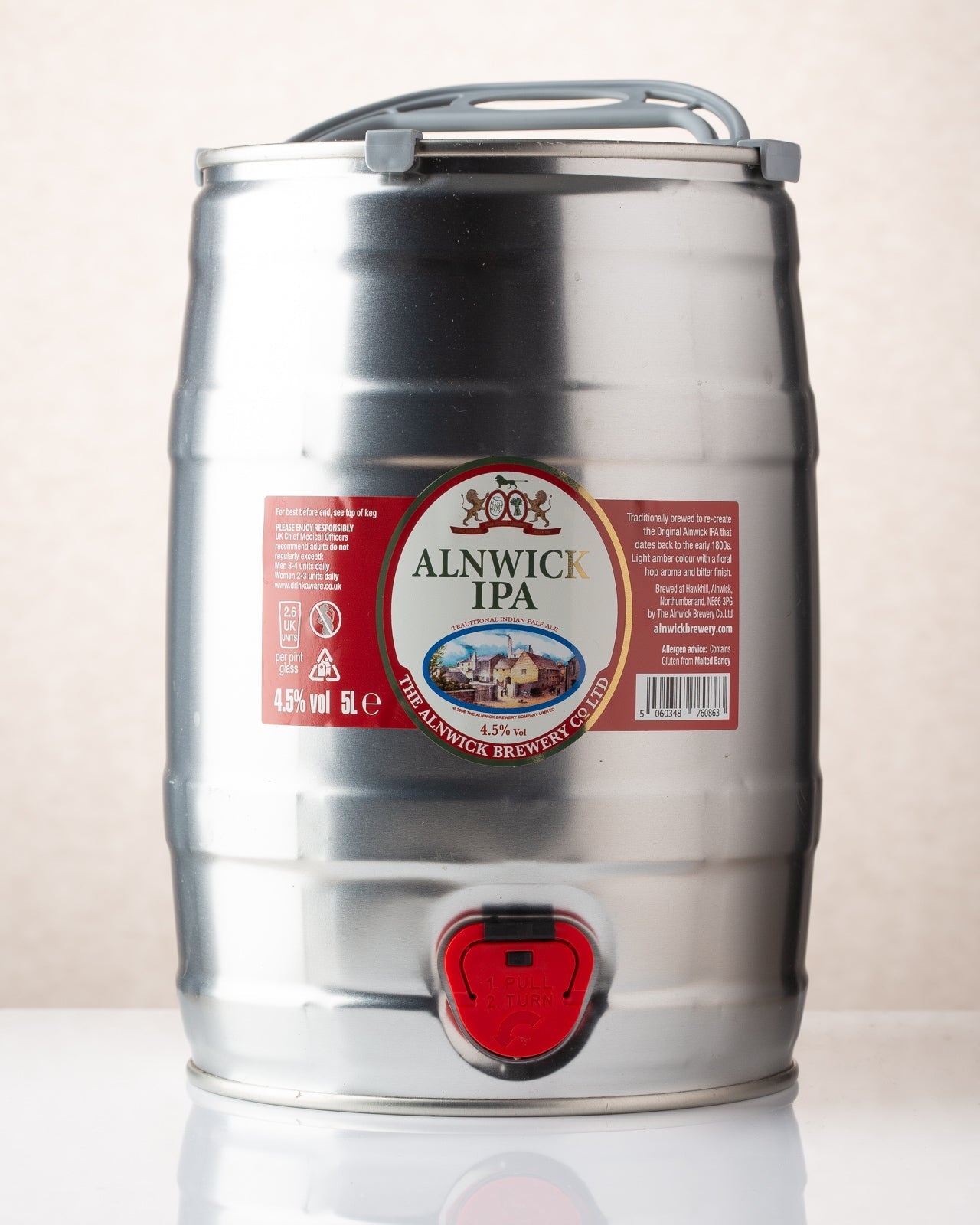 Alnwick Brewery - Alnwick IPA Mini Keg - Northumbrian Gifts